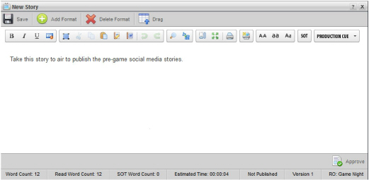 Edit Broadcast Stories