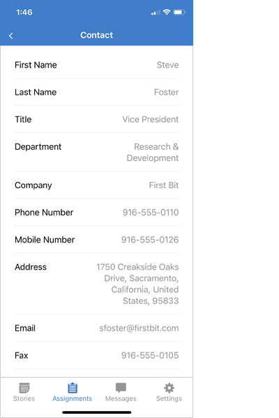 View Contact Details | Inception Mobile