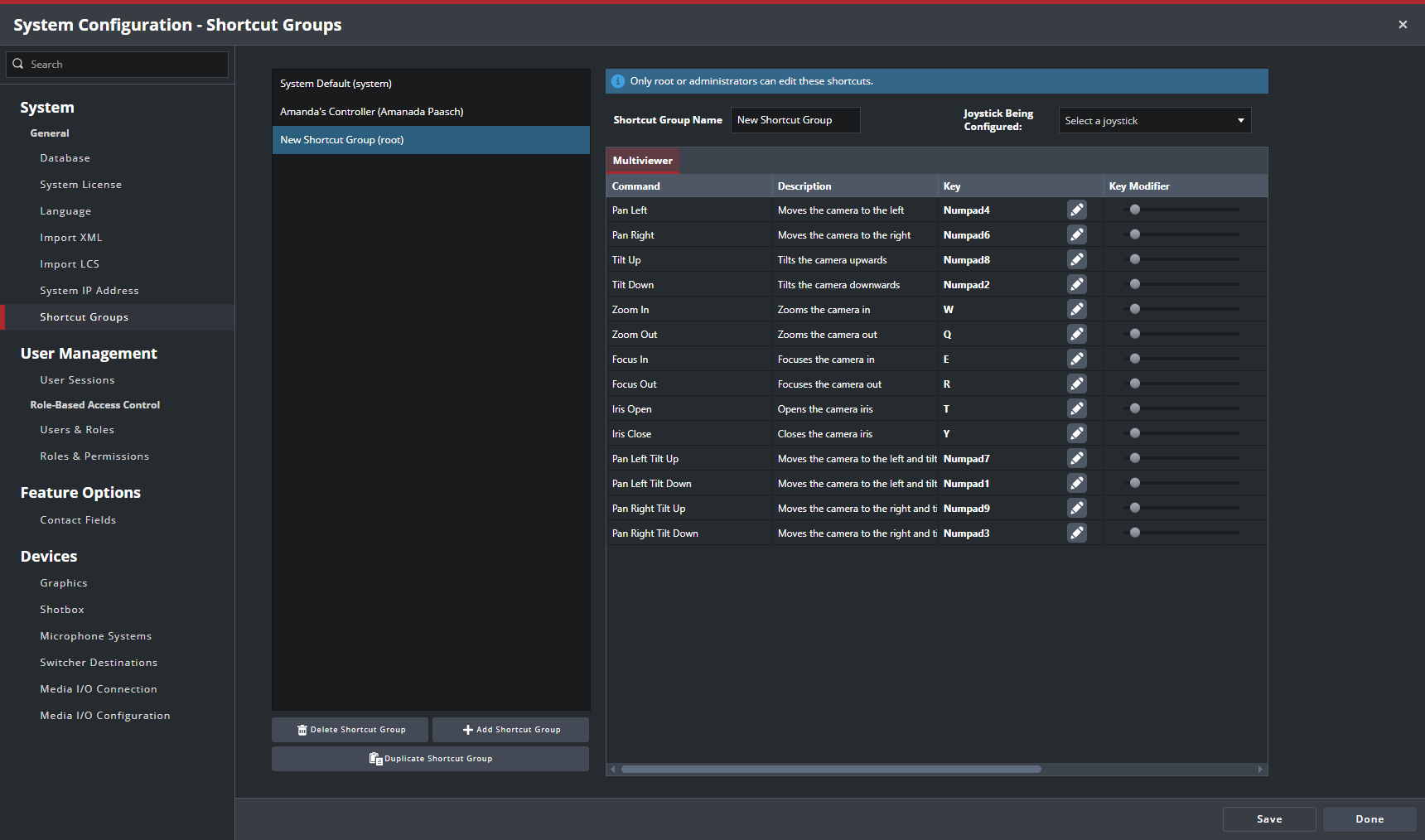 Creating Shortcut Groups