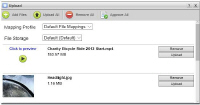 Uploading Media Through the Upload Panel