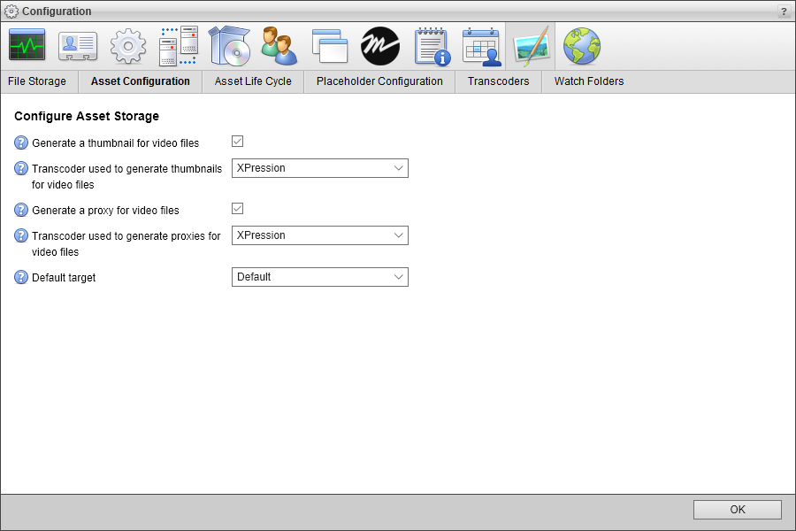 Configure Asset Storage