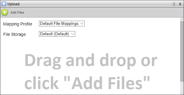 Uploading Media Through the Upload Panel